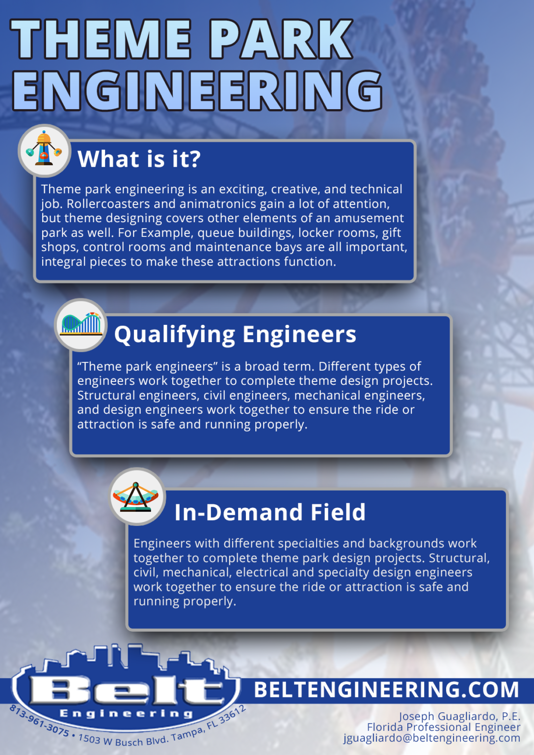 Theme Park Engineering and Theme Park Engineers - Tampa, FL: Belt ...